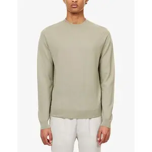 John Smedley Lundy Crewneck Merino-wool Jumper - Thistle Dew