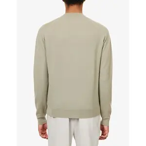 John Smedley Lundy Crewneck Merino-wool Jumper - Thistle Dew