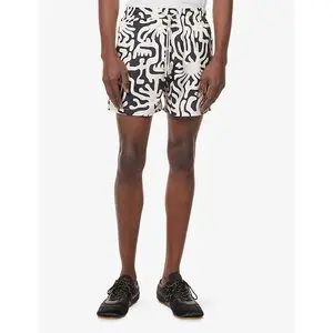 Oas Graphic Pattern Swim Shorts