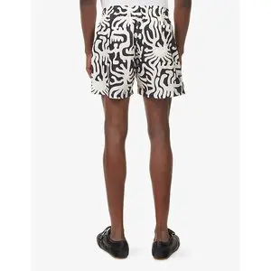Oas Graphic Pattern Swim Shorts