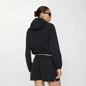 Burberry Stretch Nylon Shorts With Archive Check Taping - Black