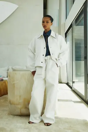 Yigal Azrouël Bea Denim Jacket - White