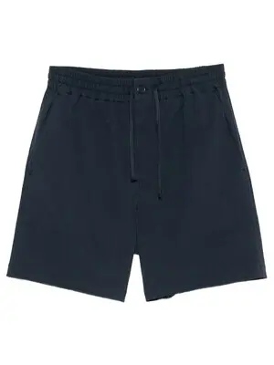 Maison Kitsuné Cotton Seersucker Elasticated Shorts - Blue