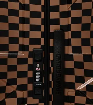 SPRAYGROUND Embossed Check Cabin Suitcase