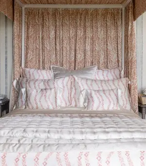 Gingerlily Silk Super King Windsor Bedspread - Ivory