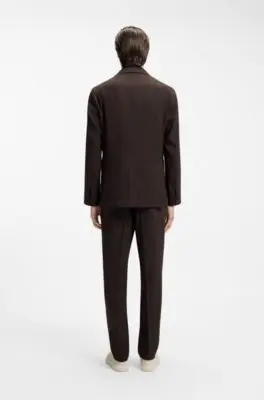 BOSS Slim-fit Jacket In Tech Linen