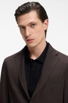 BOSS Slim-fit Jacket In Tech Linen