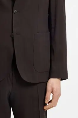 BOSS Slim-fit Jacket In Tech Linen