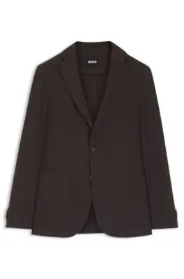 BOSS Slim-fit Jacket In Tech Linen