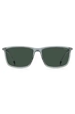 Hugo Sunglasses In Transparent Acetate