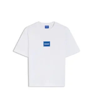 Hugo Logo-print T-shirt In Cotton Jersey - White