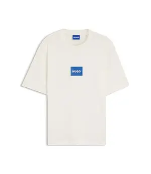Hugo Logo-print T-shirt In Cotton Jersey - White