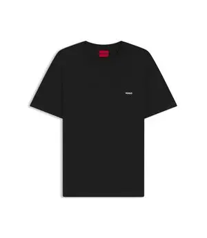 Hugo Cotton-jersey T-shirt With Rear Graphic - Black
