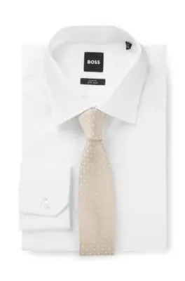BOSS Jacquard-pattern Silk-blend Tie
