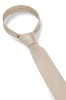 BOSS Jacquard-pattern Silk-blend Tie