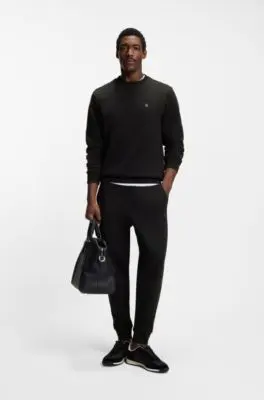 BOSS Cotton-blend Track Pants With Double B Monogram Badge
