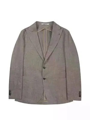 Tagliatore Peak-lapel Single-breasted Blazer - Neutrals