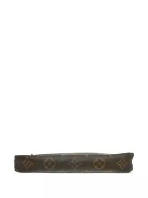 LOUIS VUITTON 2001 Monogram Pochette Accessoires Handbag - Brown