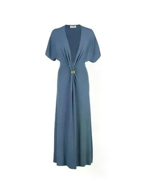Altuzarra Rene V-neck Dress - Blue
