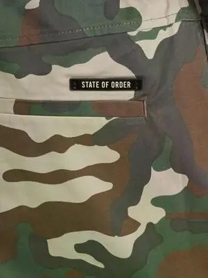 STATE OF ORDER Camouflage Print Cargo Shorts