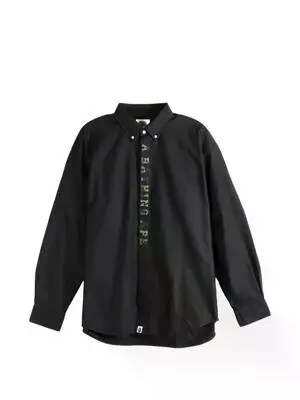 A BATHING APE 1st Logo-print Button-down Shirt