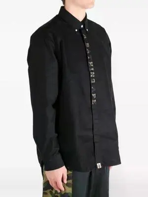 A BATHING APE 1st Logo-print Button-down Shirt