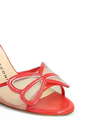 FABIO RUSCONI Bow-detail Mesh Mules