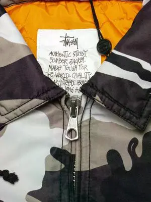 StÜssy Flight Camouflage-print Hooded Jacket