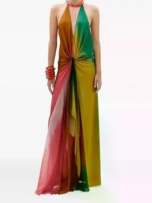 Silvia Tcherassi Halter Twisted Dress