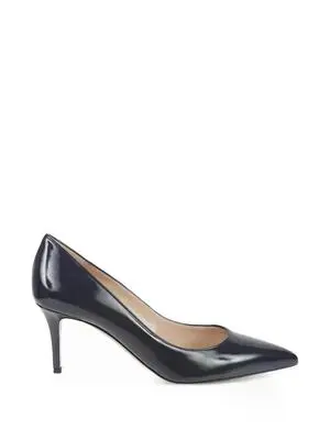 GIANVITO ROSSI 70mm Patent Leather Pointed Toe Heeled Pumps