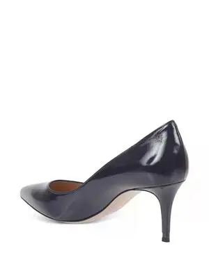 GIANVITO ROSSI 70mm Patent Leather Pointed Toe Heeled Pumps