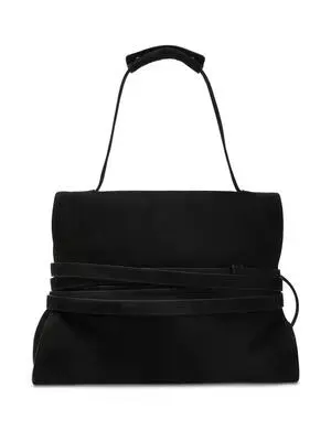 Moschino Medium Tie Me Tote - Black
