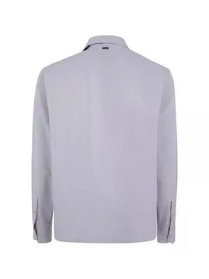 Herno Seersucker Textured Shirt Jacket