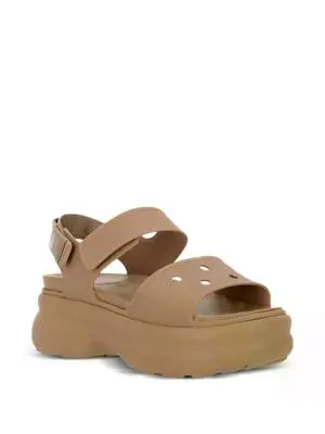 CROCS Soho Y-strap Platform Sandals - Neutrals