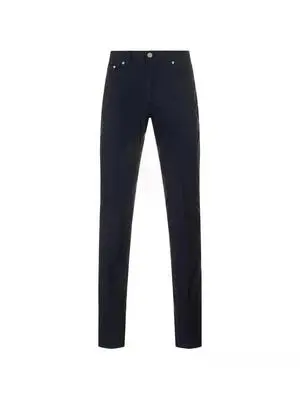B SETTECENTO Five-pocket Trousers With Logo Patch
