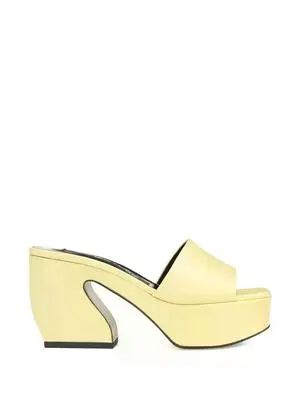 SERGIO ROSSI Platform Sandals - Yellow