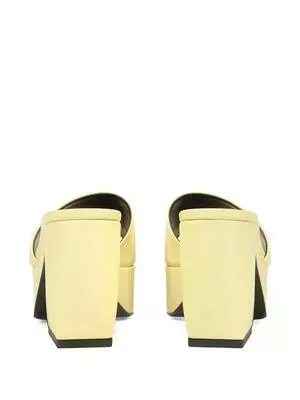 SERGIO ROSSI Platform Sandals - Yellow