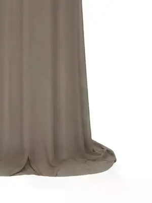 Rick Owens Sleeveless Silk Maxi Gown With Sheer Panelling