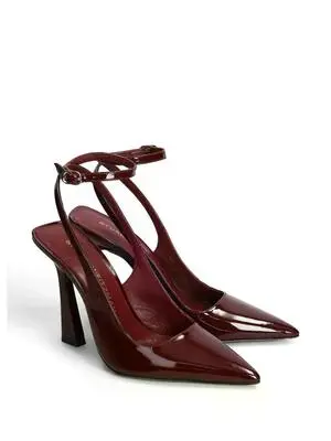 STUART WEITZMAN Patent-finish Ankle-strap Pumps