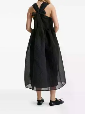 Cecilie Bahnsen Dora Bow-detail Cloqué Dress