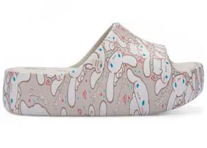 Melissa Free Platform Slide Hello Kitty And Friends - Beige/brown