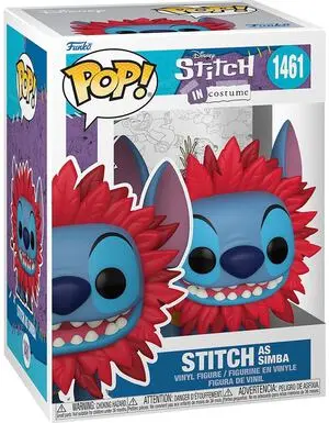 FUNKO Pop! Disney Stitch As Simba Figure #1461 - Multicolor