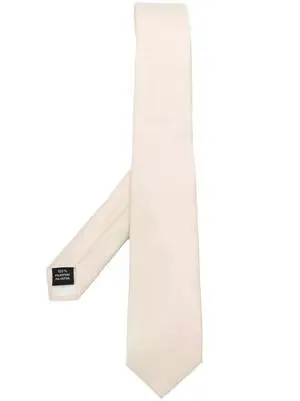 Tagliatore Pointed-tip Neck Tie - Neutrals