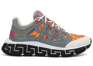 Versace Trigreca Sneakers - White/pewter/magenta
