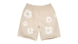 DENIM TEARS Cotton Wreath Sweatshorts - Cream