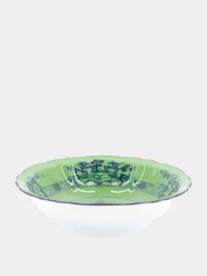 GINORI 1735 Oriente Italiano Malachite Fruit Bowl - Green