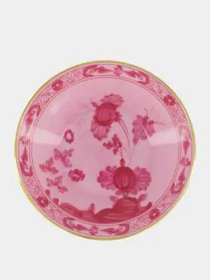 GINORI 1735 Oriente Italiano Porpora Coffee Cup With Cover And Saucer - Pink