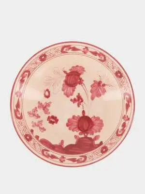 GINORI 1735 Oriente Italiano Vermiglio Coffee Cup With Cover - Red