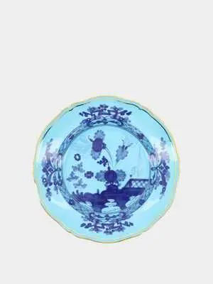 GINORI 1735 Oriente Italiano Iris Dessert Plate - Blue