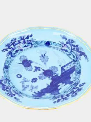 GINORI 1735 Oriente Italiano Iris Dessert Plate - Blue